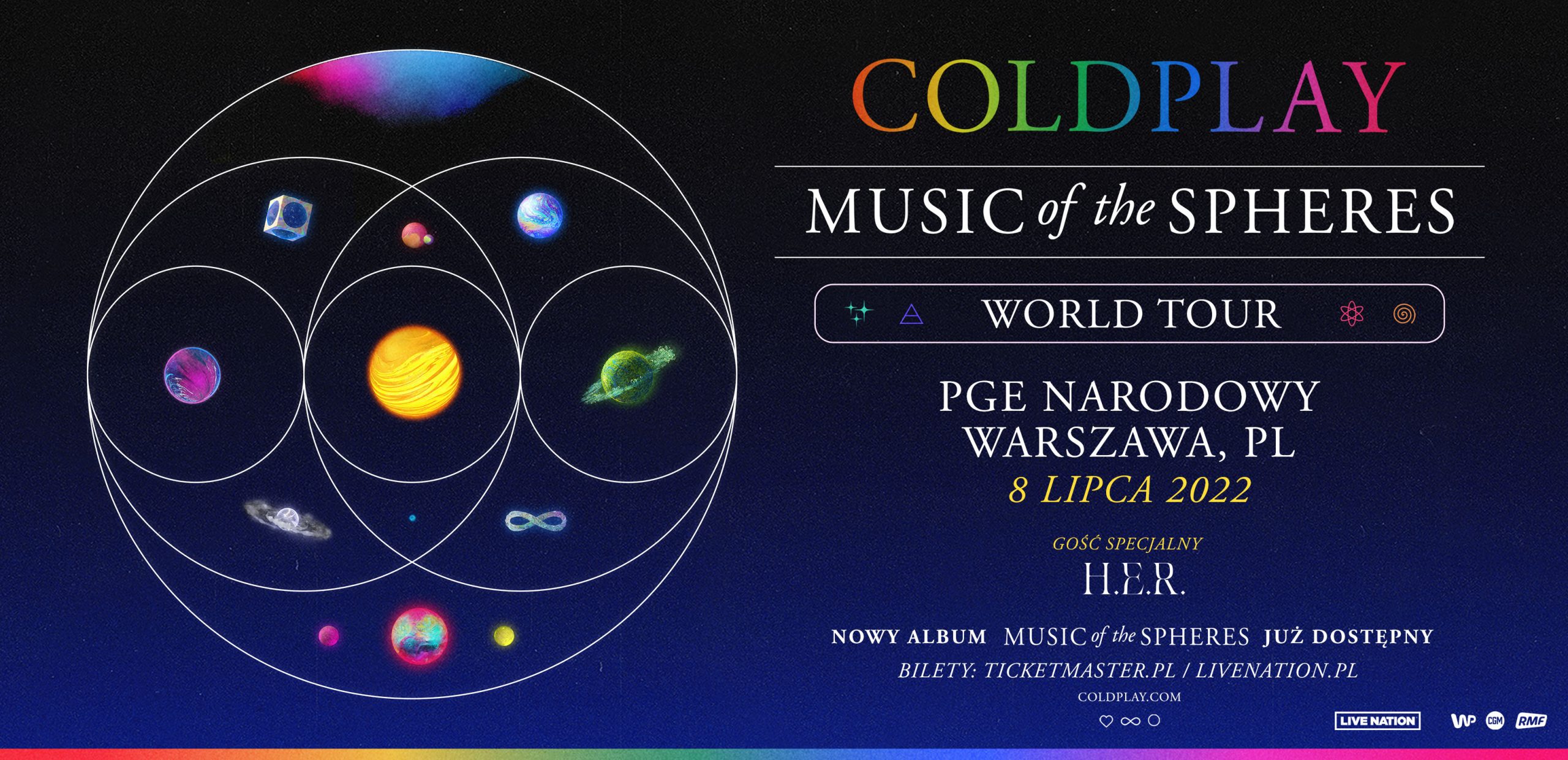 Coldplay ogłasza Music of the Spheres World Tour